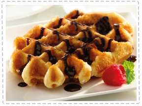 belgian waffles - La Boulangerie des Gourmets