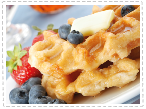belgian waffles - La Boulangerie des Gourmets
